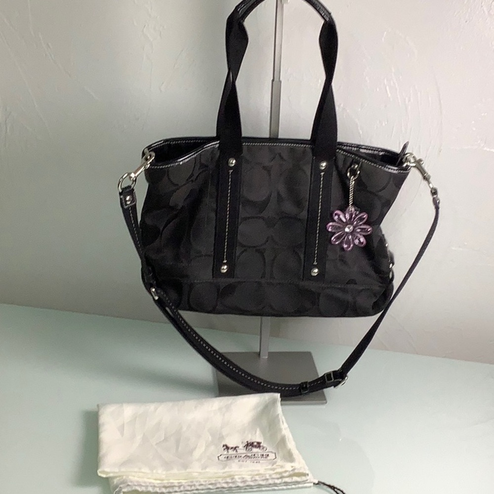 Coach Daisy Signature Jacquard Leather Trim Crossbody… - Gem
